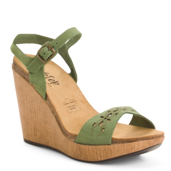 Biostep | Shoes | Biostepmade In Spain Suede Wedge Sandals | Poshmark